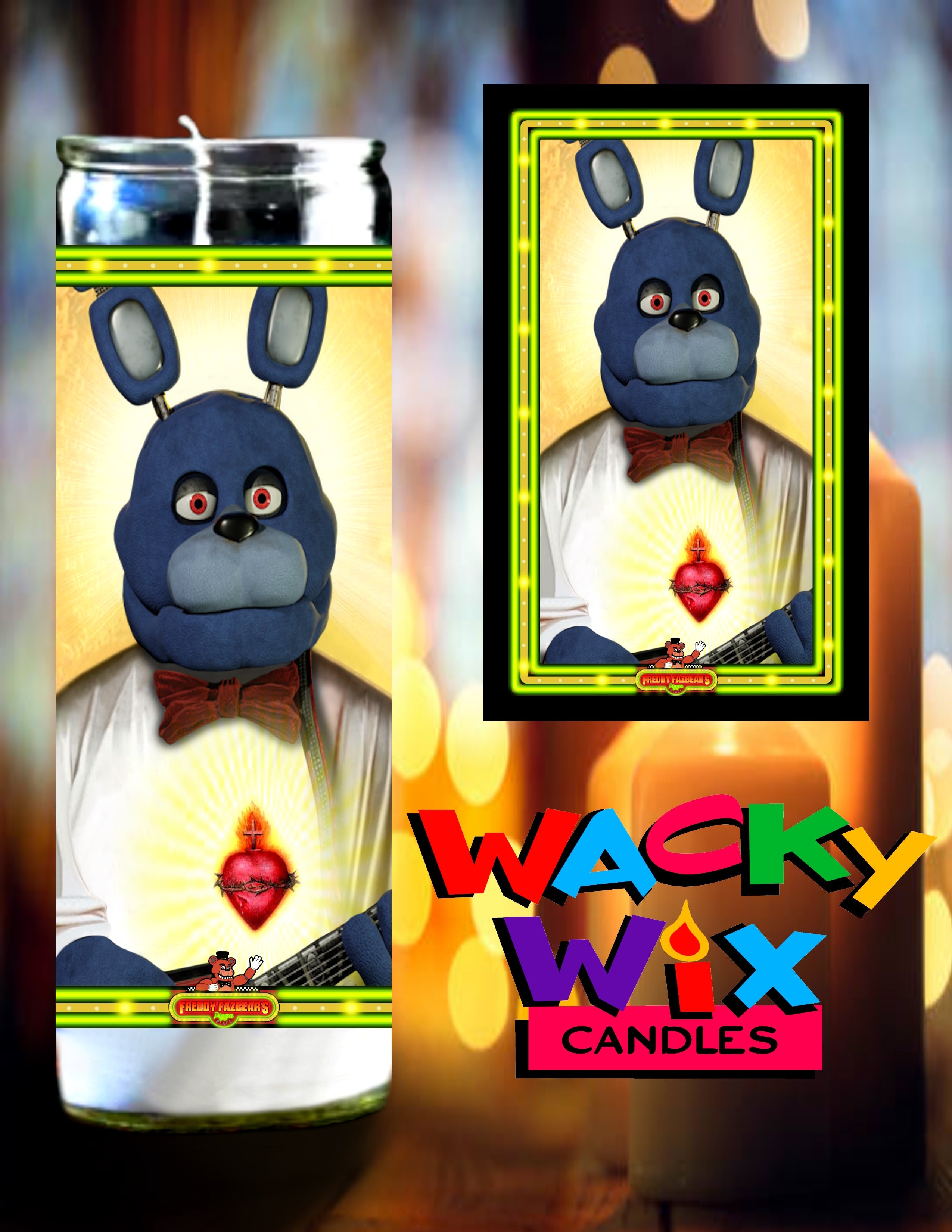 Five Nights at Freddy's - Bonnie Prayer Candle – Wacky Wix