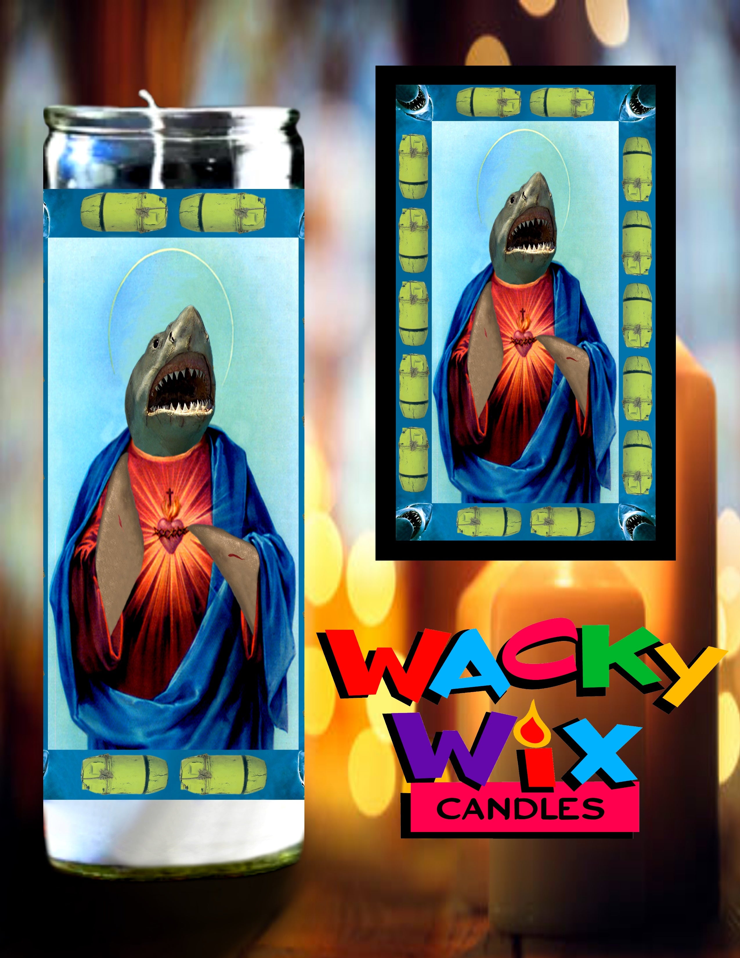 Jaws Prayer Candle – Wacky Wix