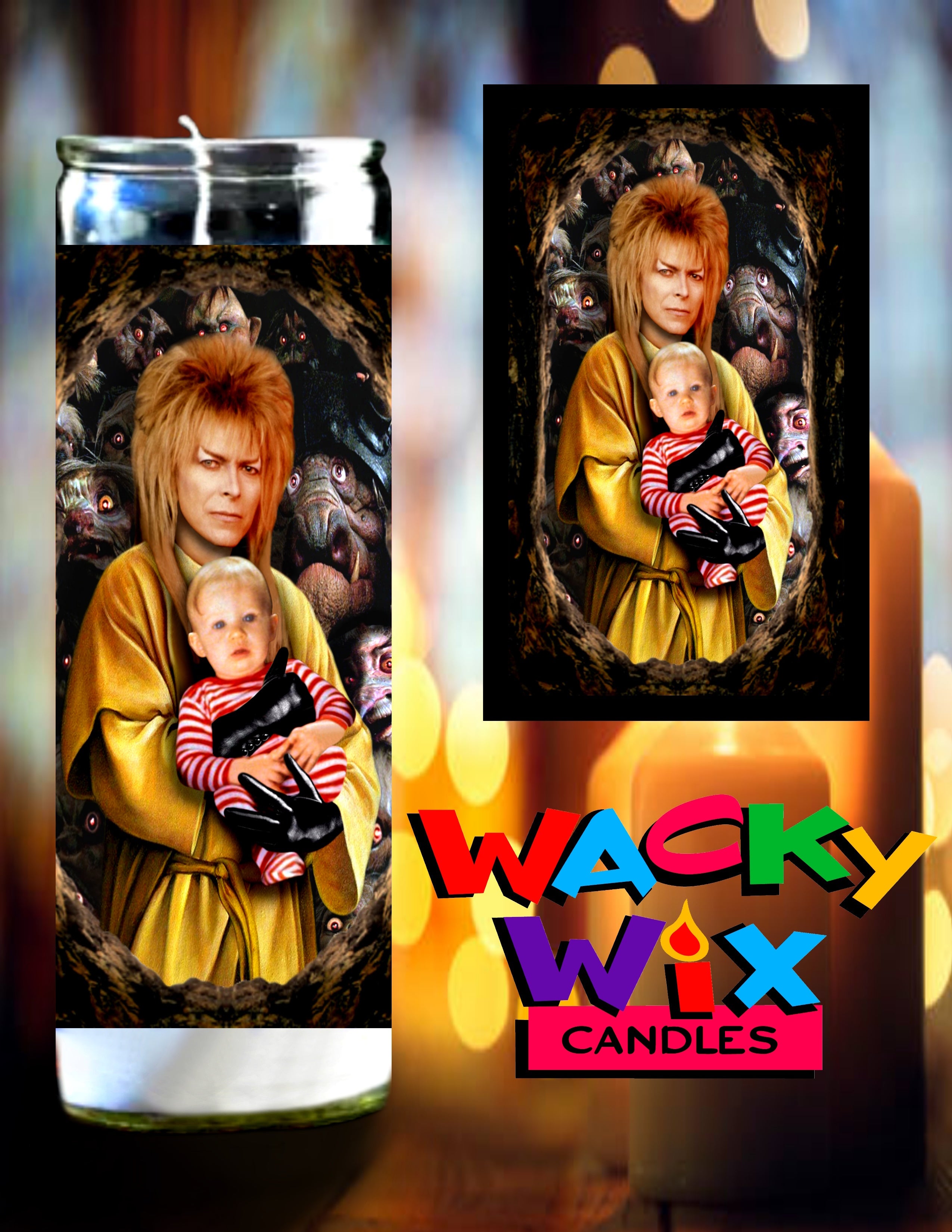 Labyrinth - Jareth & Toby Prayer Candle – Wacky Wix