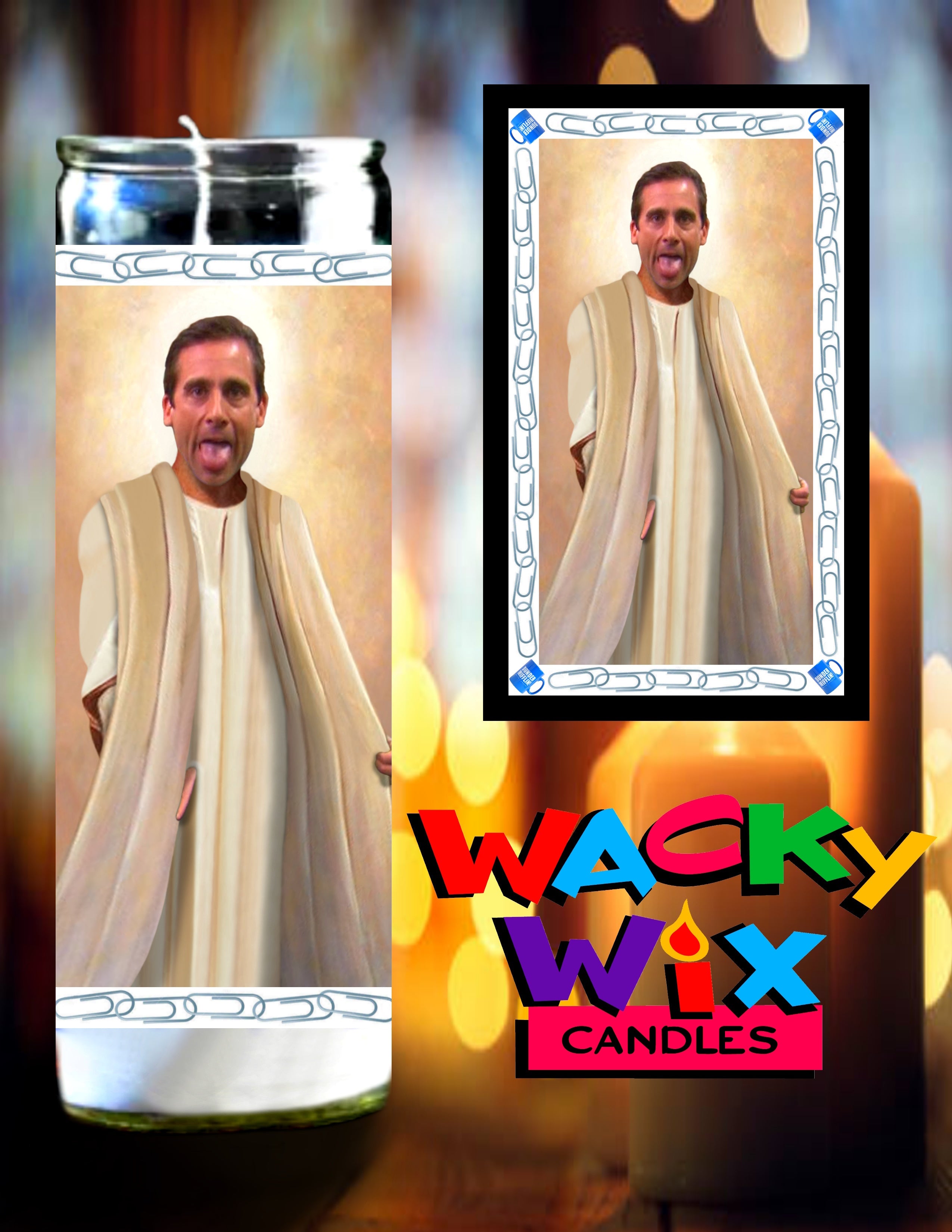 The Office - Michael Scott Prayer Candle – Wacky Wix