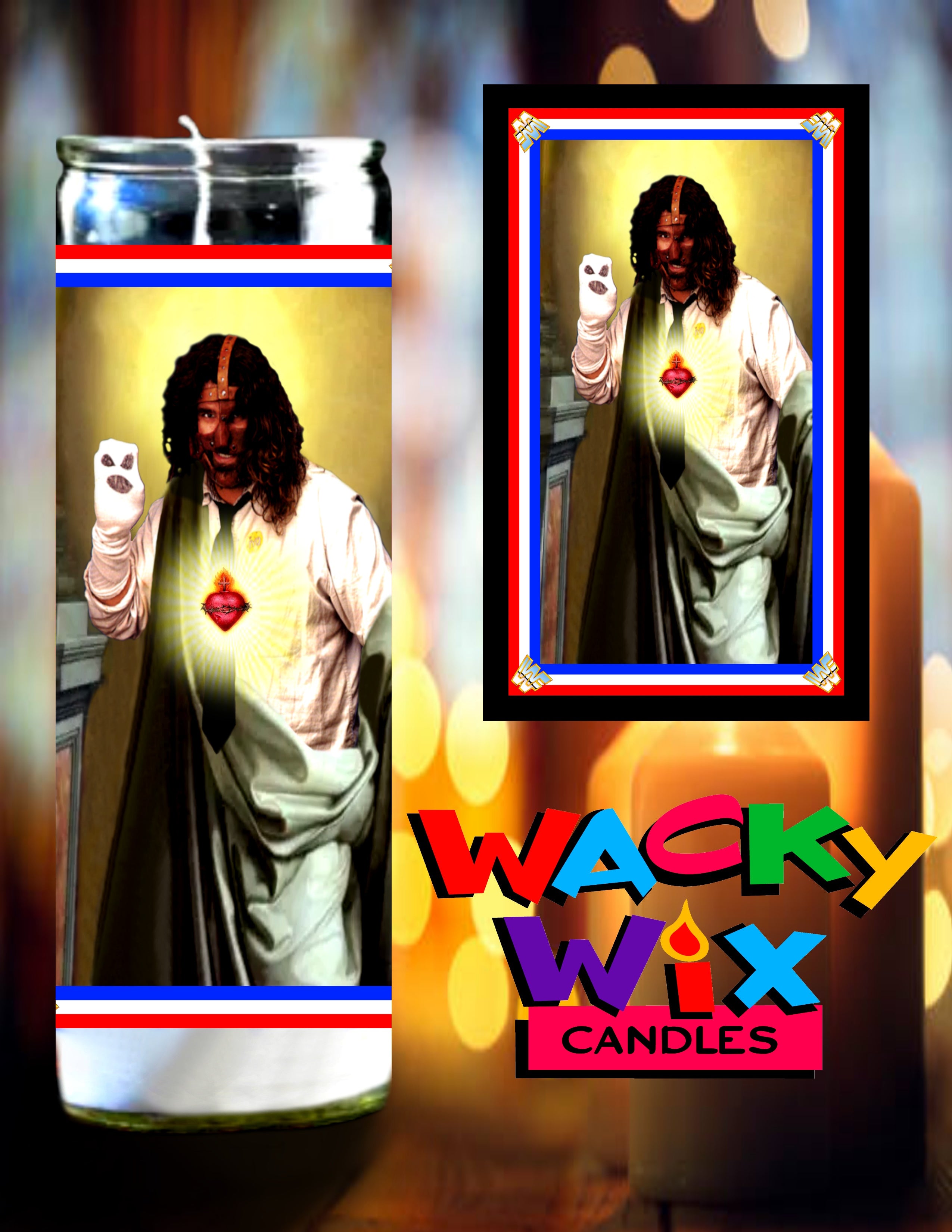 WWF - Mankind Prayer Candle – Wacky Wix